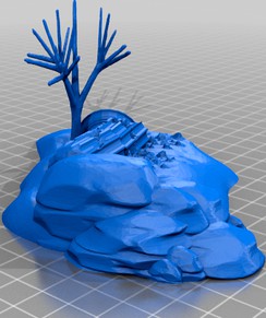 diorama desert 3d model