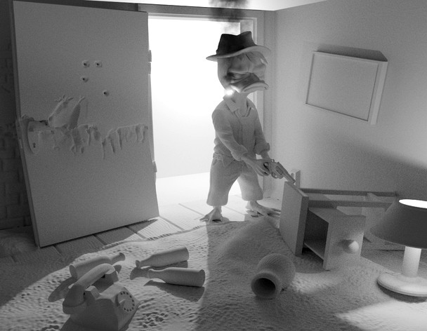 Crime scene 3d model