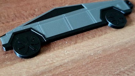 Tesla Cybertruck Keychain - Design 2 3d model