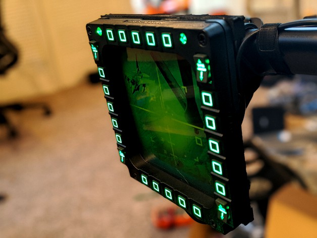 Thrustmaster Cougar MFD Simple VESA mount 3d model