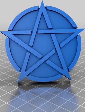 Pentagram Symbol 3d model