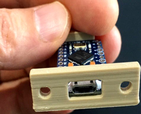 Arduino Pro-Micro Panel Mount 3d model