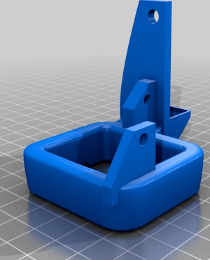 Minimal Fan Shroud for Lulzbot Taz Workhorse HE Toolhead 3d model