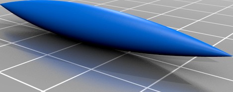 Sears-Haack missile 3d model