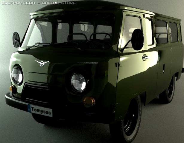 Uaz bus 3D Model