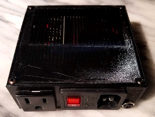 Versatile medium-duty SSR-controlled power outlet enclosure 3d model