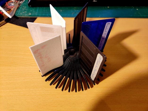 Filament sample card carousel 3d model