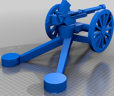 Japanese Type 98 20mm AA gun 3d model