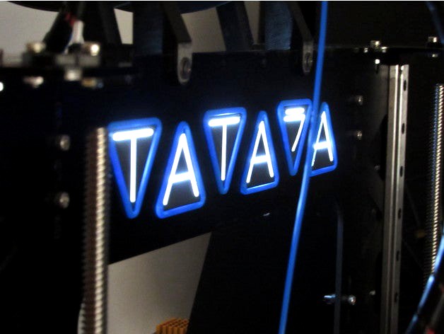 Tatara logo LED backlight 3d model