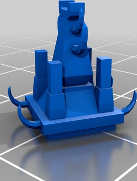 floating obelisk crown - lizardmen terrain 3d model