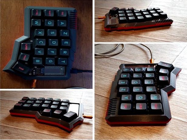 CRKBD / Corne Keyboard Case 3d model