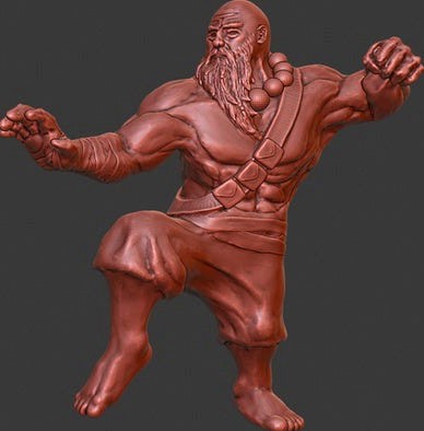 Zedain - Dwarf Monk 3d model
