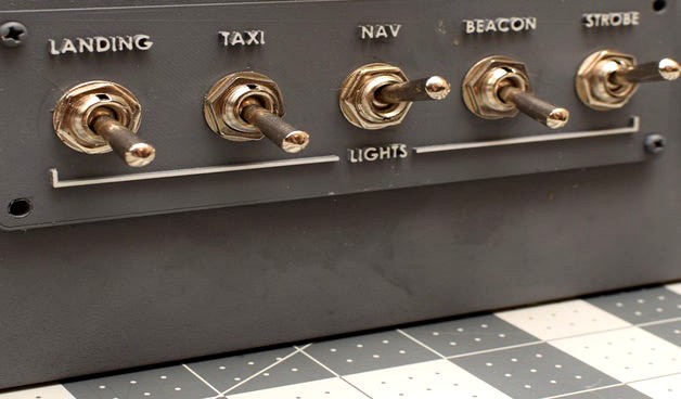 Flight Simulator G1000 Desktop switch panels 3d model