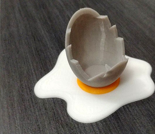 Egg phone stand 3d model