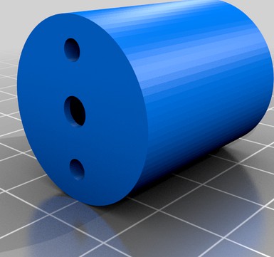 N20 motor adapter for the experimental chasis of a minisumo robot 3d model