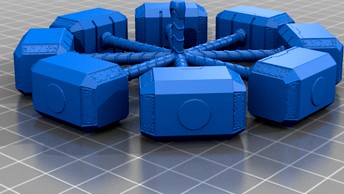 Spinning Hammer for Marvel Legends 3d model