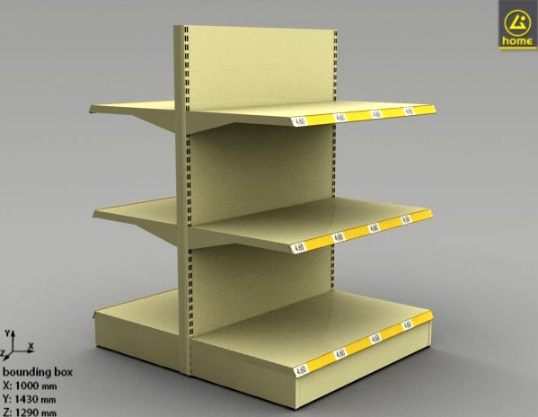 Shop rack 02 3D Model