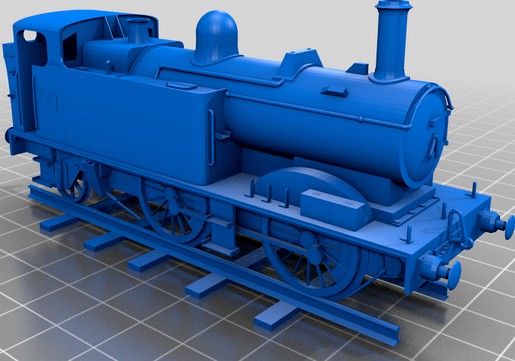 GWR 14xx class 1466 3d model