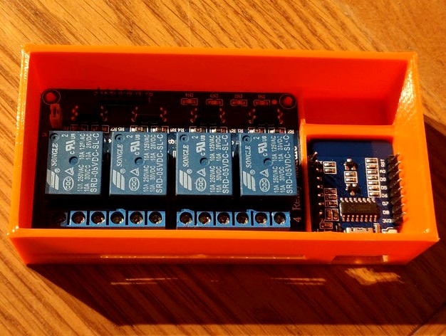 Wemos D1 Mini 4 Relay Box 3d model
