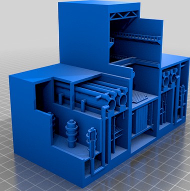 RBMK Nuclear Reactor from Chernobyl nuclear plant 3d model
