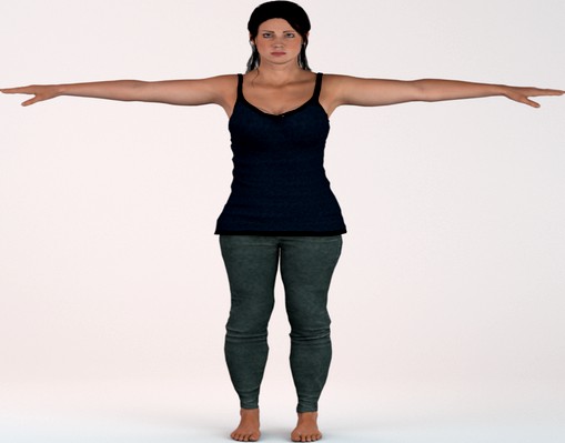 Female T-Pose 3d model