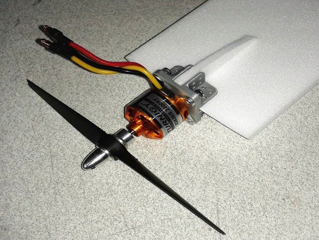 Motor Mount 6mm Depron 24mm 3d model