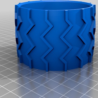 3D printed wheels for Martian Rover model