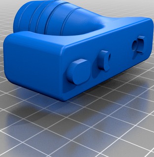 MP5K Vertical Foregrip (M-LOK) (w/channels) 3d model