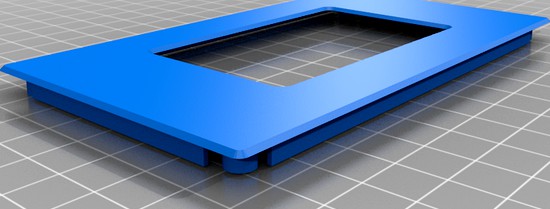 Nextion 3.2 inch bezel 3d model