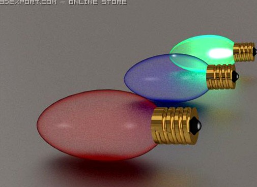 Christmas Lights 3D Model