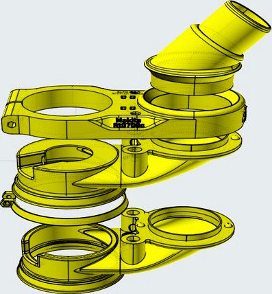 Makita Rt0700C Magnetic Dust Shoe CNC Router 3d model