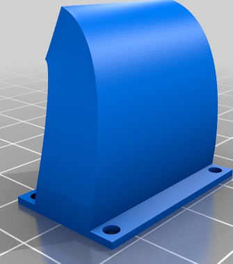 Anycubic Kossel Plus E3D V6 Volcano fan duct for stock effector model