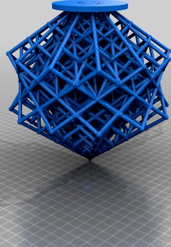 4x4x4 lattice 3d model
