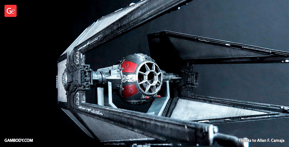 TIE Interceptor 3D Printing Model | Assembly TIE Interceptor 3D Printing Model | Assembly