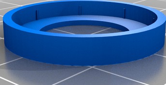 Deep Madness Miniature Base Rings 3d model