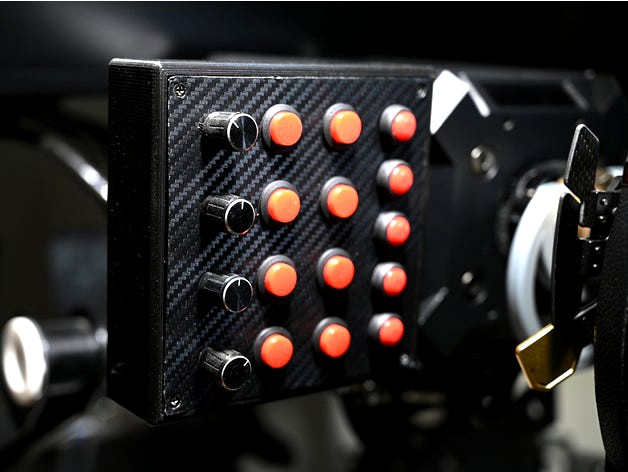 Fanatec Podium Button-Box with Support 3d model