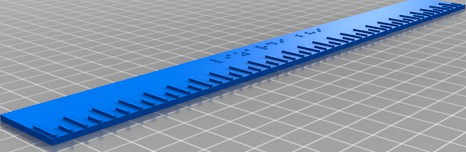 Tactile rulers 3d model