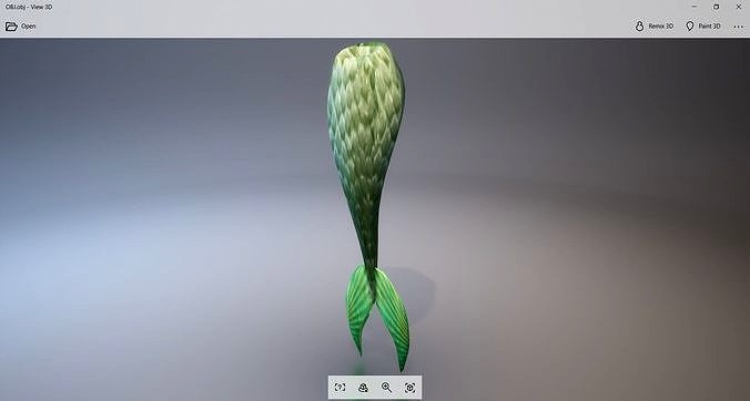 Animal Game-ready - mermaid body 3d model