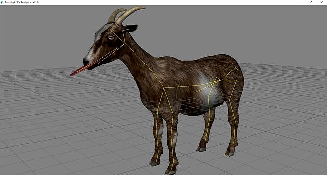 Animal Game-ready - GOAT SIMUL 3d model