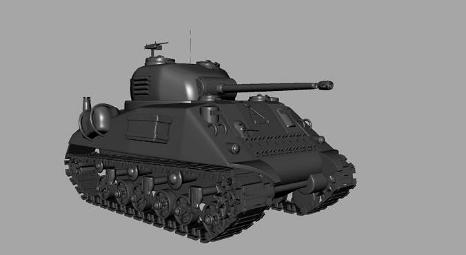 M4 Sherman Tank 3d model