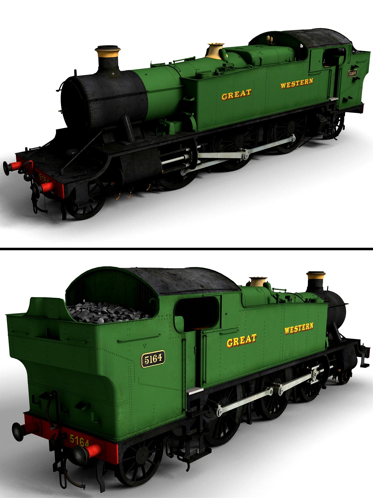 GWR Prairie Tank Engine - Extended License 3d model