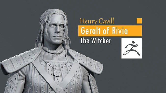 Henry Cavill - Geralt of Rivia - The witcher | 3D model