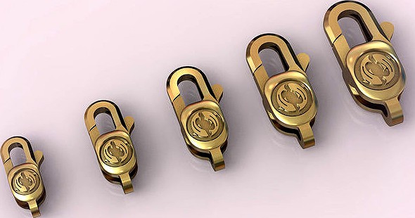 Locks for jewelry chains and bracelets 010 | 3D model