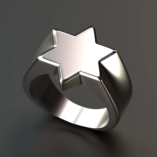 Star ring printable model | 3D