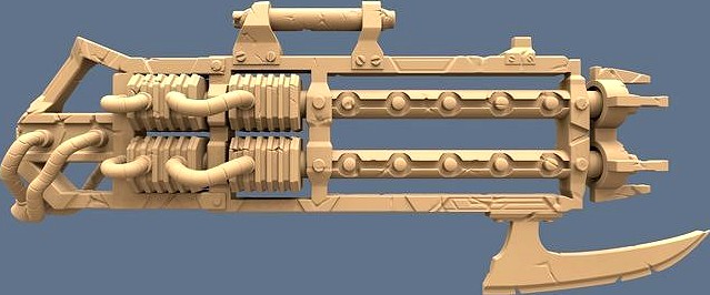 Warhammer Necron Immortal Heavy Gauss Rifle | 3D model