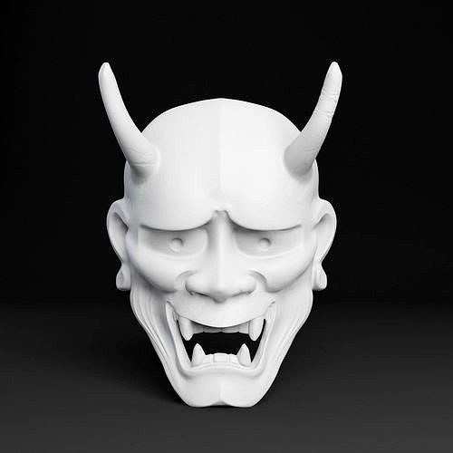 Japanese Mask 3D Printer Ready | 3D model