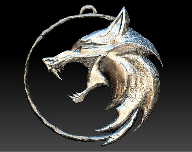 Witcher amulet - WOLF | 3D model