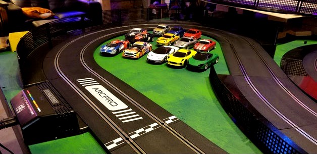 Scalextric Slot Car Track Borders and Barrier/Fence System 3d model