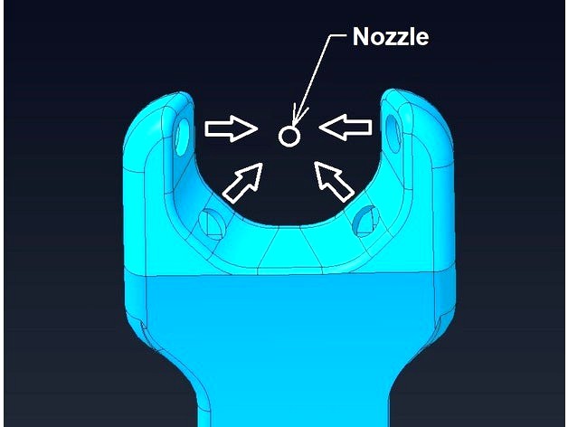 Modix big120 fan duct 3d model