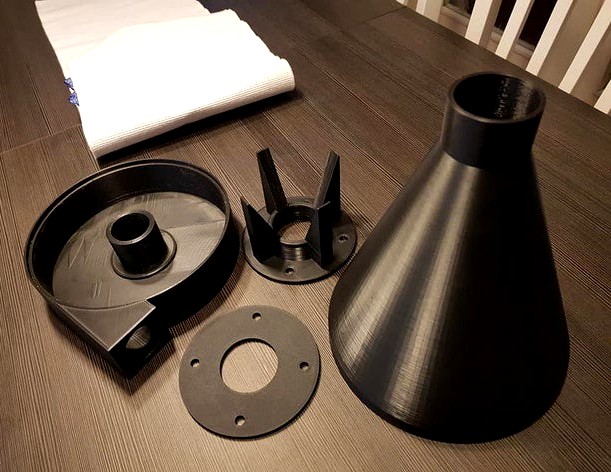 Cyclone dust separator 3d model